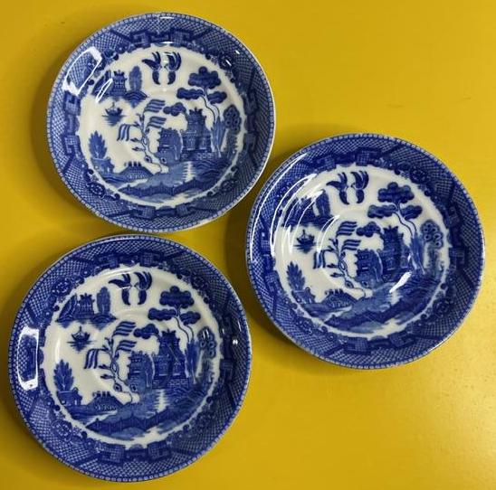 Vintage Maruta China Occupied Japan Blue Willow Plate 6" Toy Platter ...