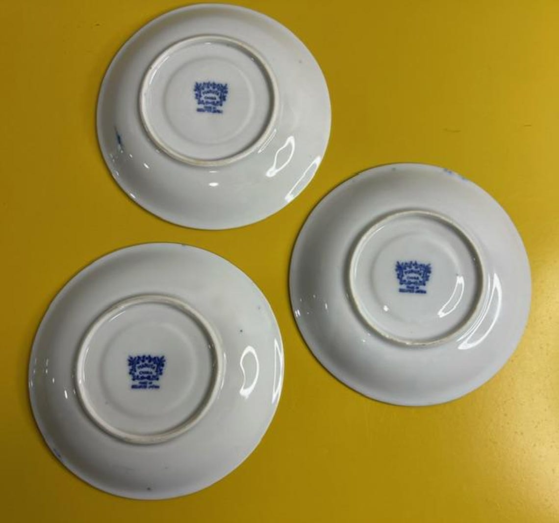 Vintage Maruta China Occupied Japan Blue Willow Plate 6" Toy Platter ...