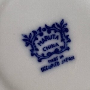 Vintage Maruta China Occupied Japan Blue Willow Plate 6" Toy Platter ...