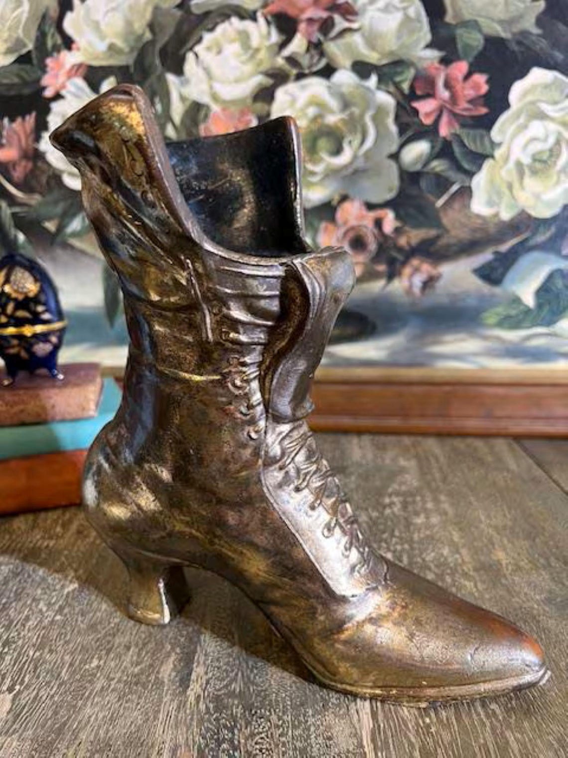 Vintage Victorian Brass Boot - Taiwan Made - (9.5x8 Inches) - Etsy