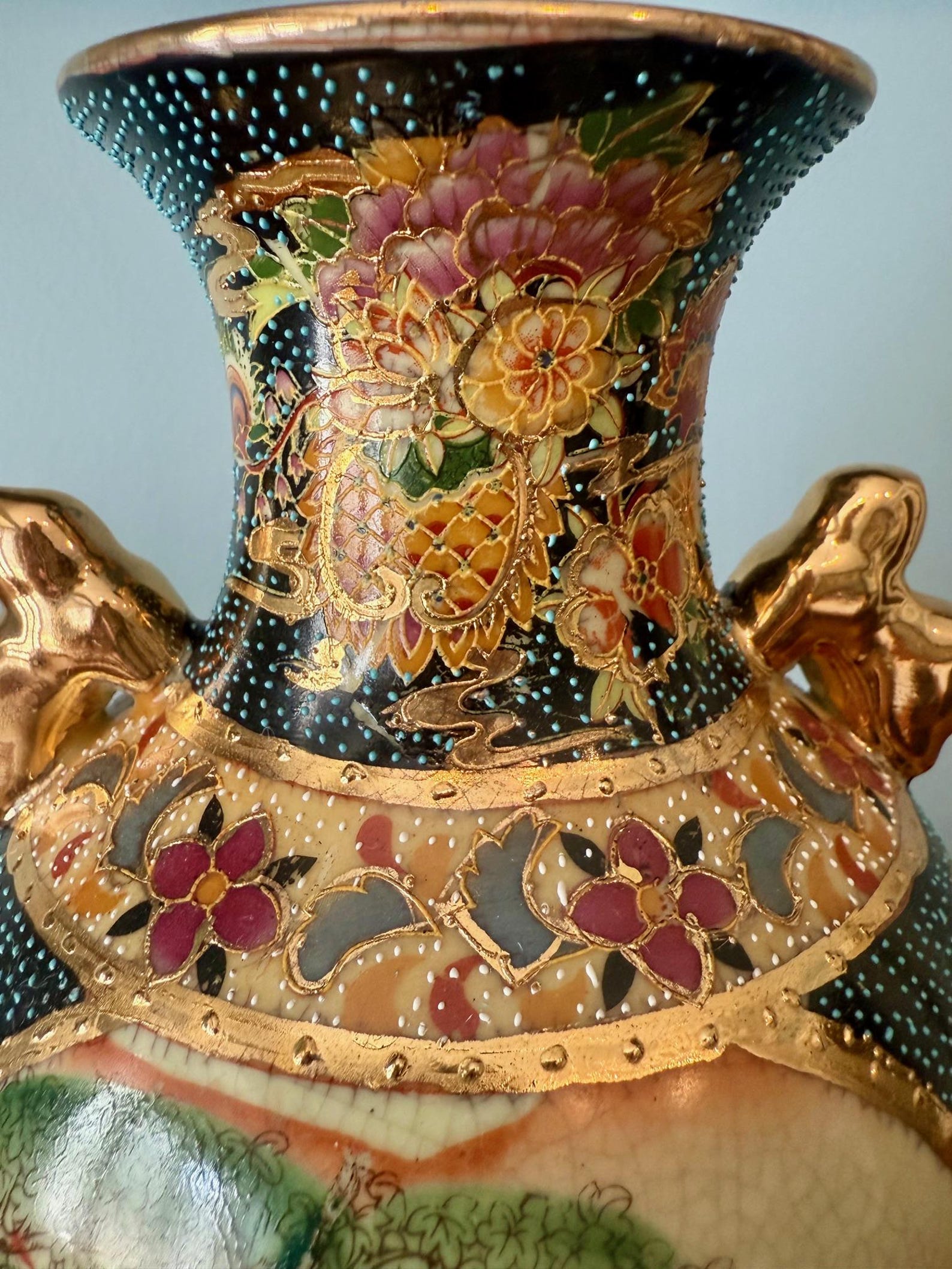 Vintage Royal Satsuma Vase | Hand-painted Japanese Geisha Scene | 10 ...