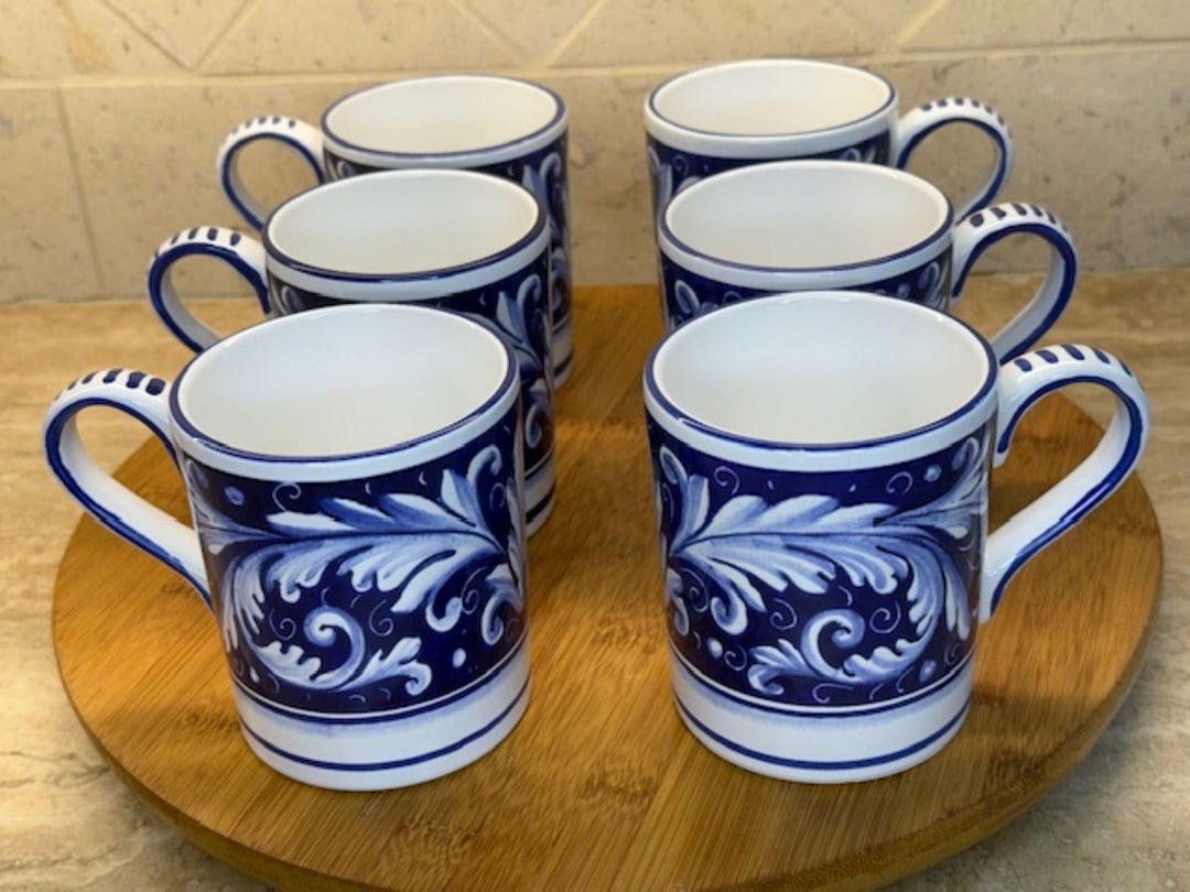 Set of 6 Italian Renaissance Cups - 4 1/8 Inches Tall (discontinued ...