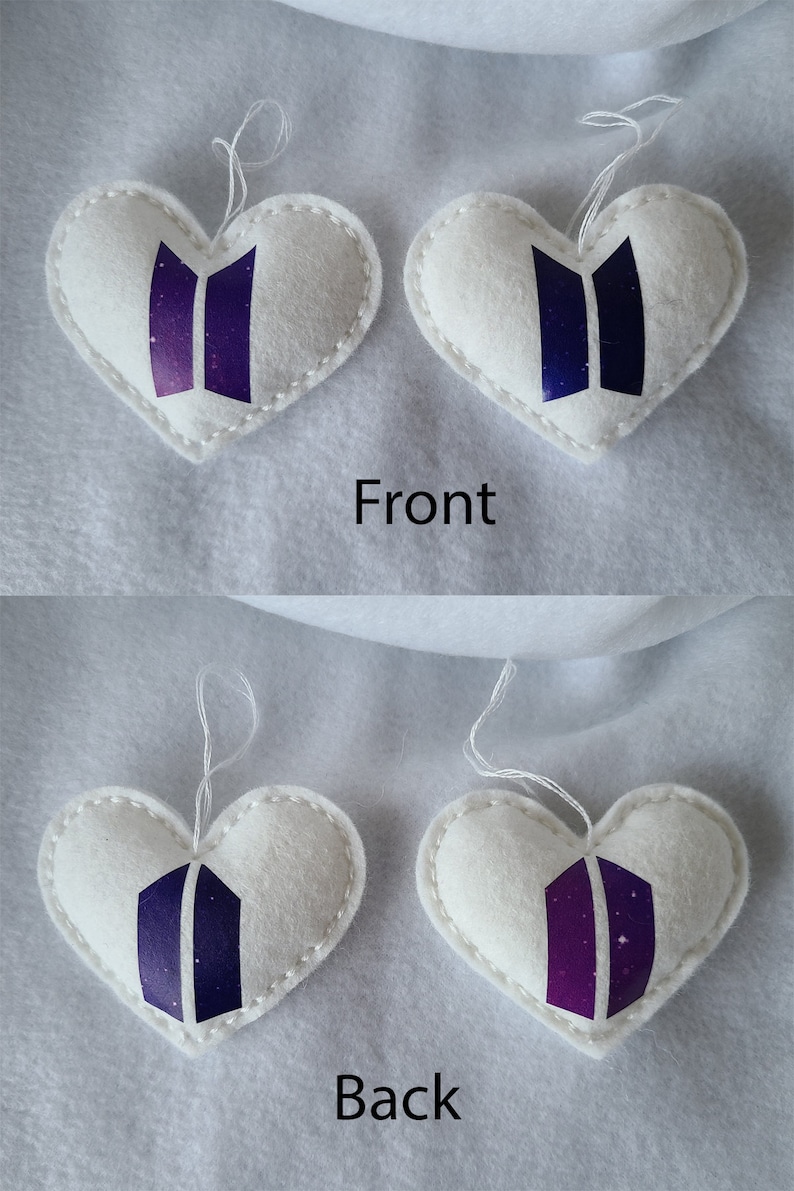 BTS/ARMY Logo Heart Ornament | Etsy