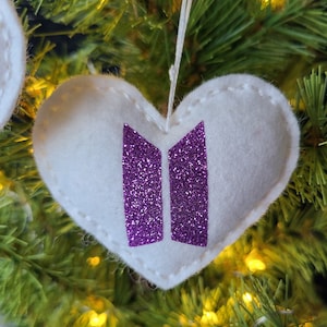 BTS/ARMY Logo Heart Ornament - Etsy