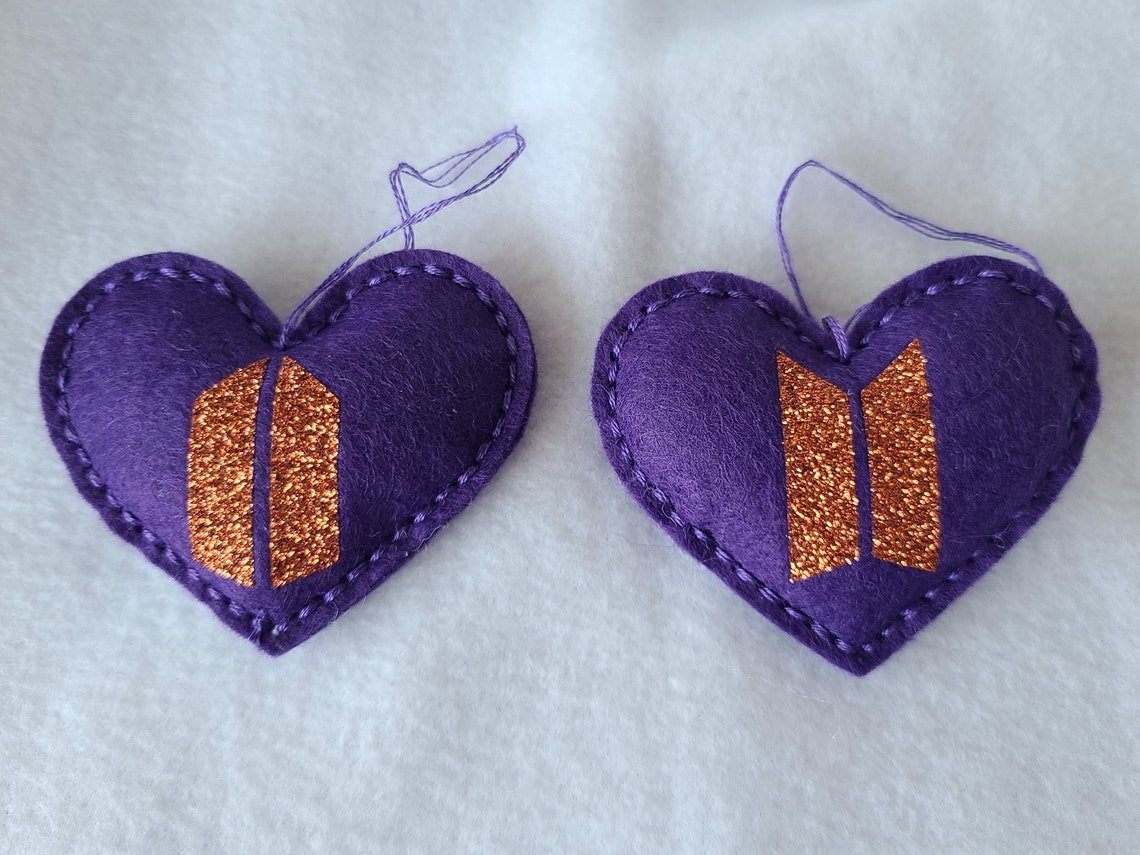 BTS/ARMY Logo Heart Ornament | Etsy