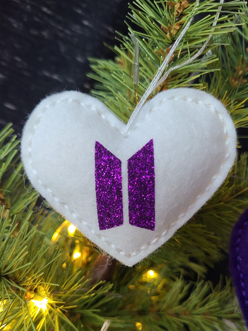 BTS/ARMY Logo Heart Ornament | Etsy