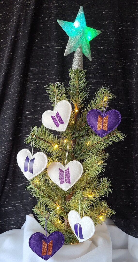BTS/ARMY Logo Heart Ornament | Etsy