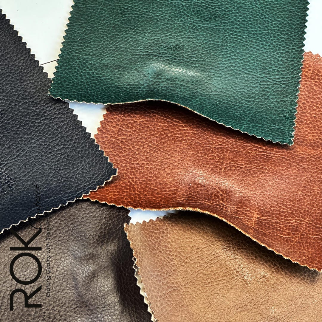 Premium Faux Leather Upholstery Fabric - Real Leather Dye, Soft Special ...