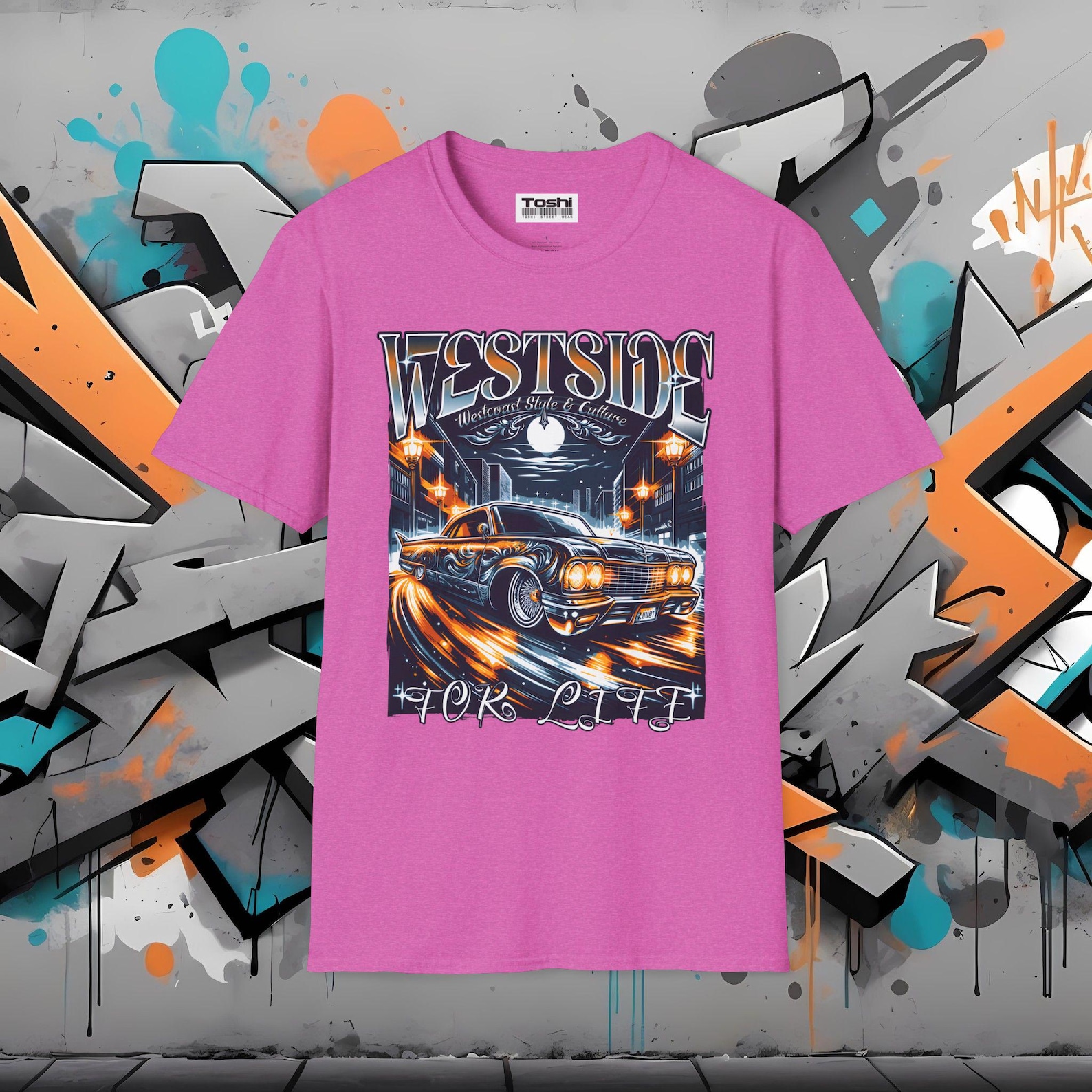 Westside for Life Lowrider Tee Gangsta Style West Coast Hip Hop Rap ...