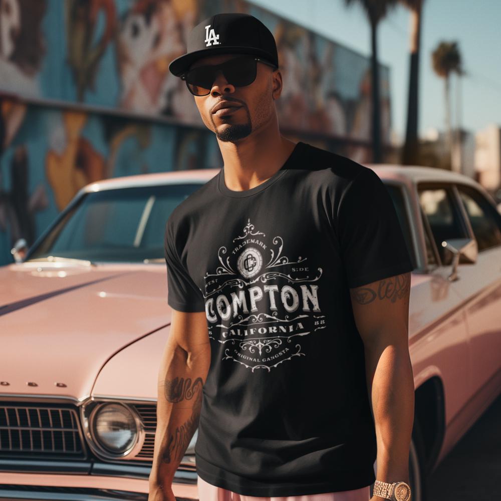 Compton California Tee - West Coast Gangsta Rap - Westside Hip Hop OG ...