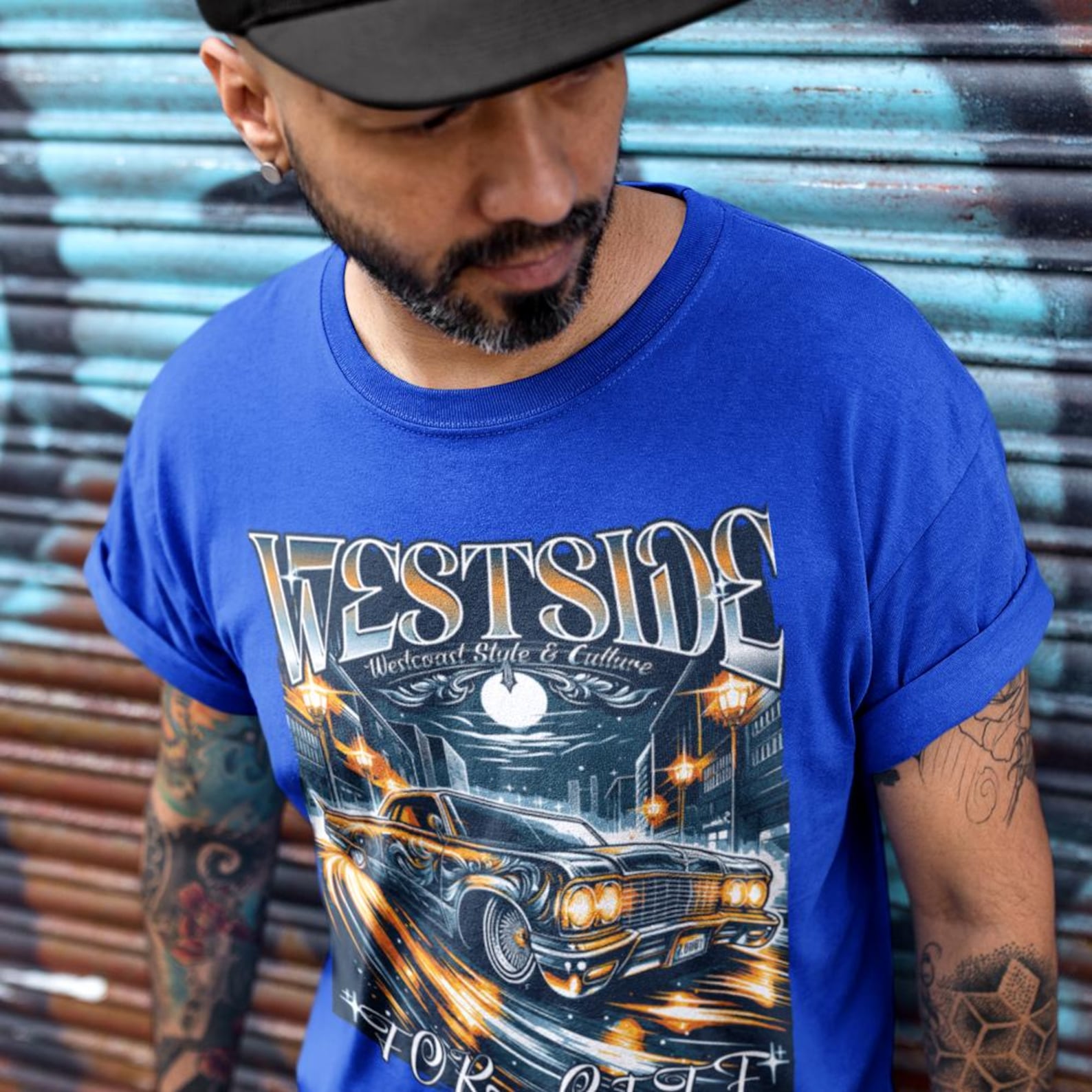 Westside for Life Lowrider Tee Gangsta Style West Coast Hip Hop Rap ...