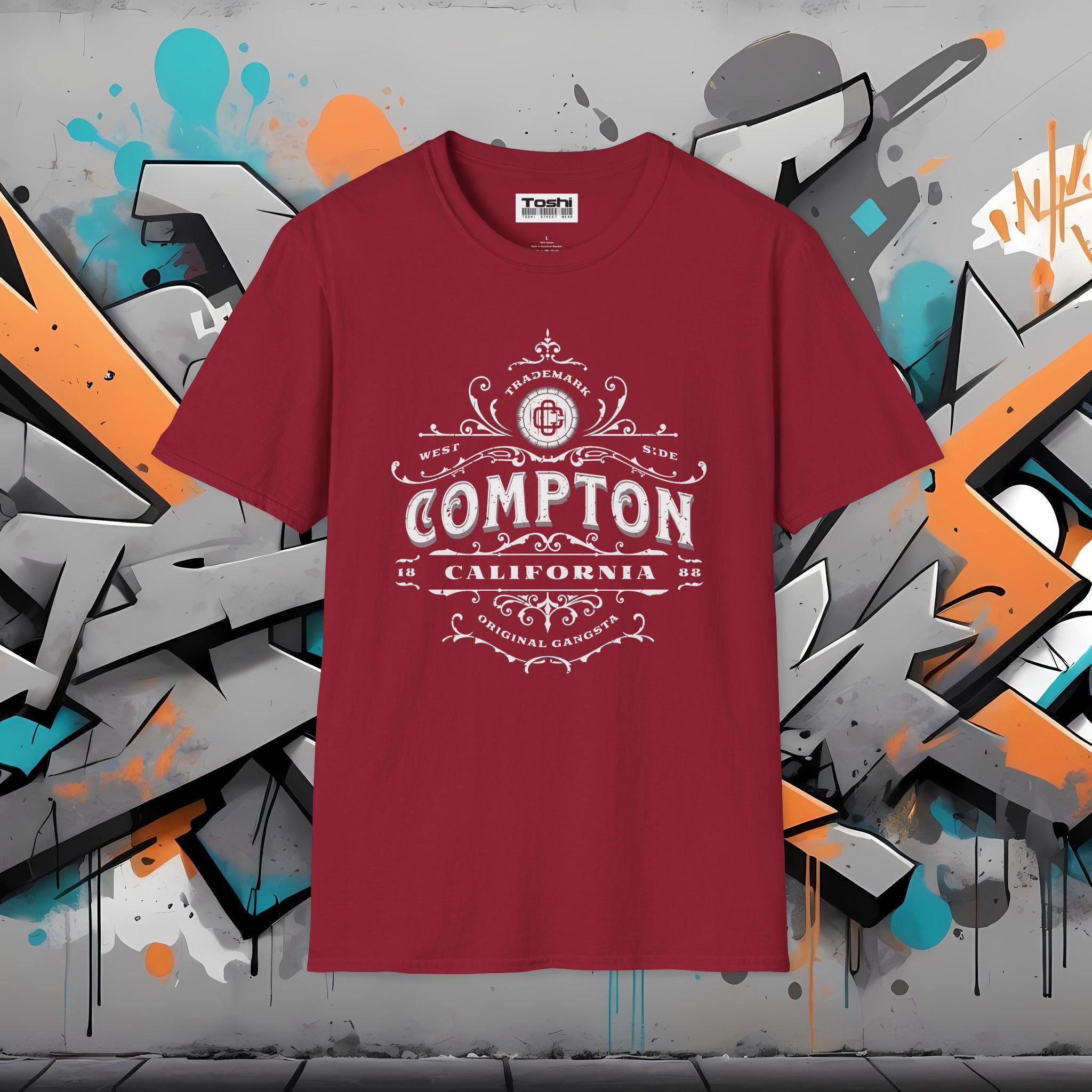Compton California Tee - West Coast Gangsta Rap - Westside Hip Hop OG ...