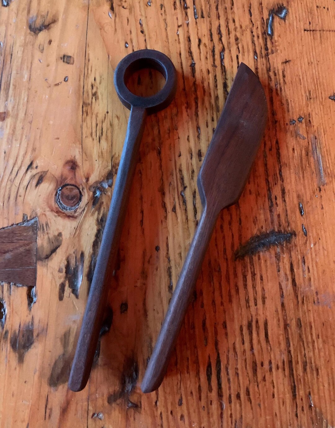 Black Walnut Spurtle Set - Etsy