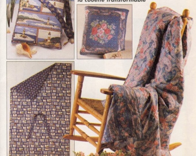 MAGIC QUILT QUILLOW Sewing Pattern Quilts That Folds Into a Pillow 2 ...