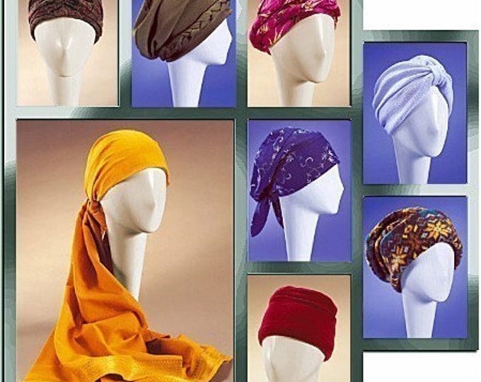 HATS TURBAN Sewing Pattern - Cancer Chemo Cap Hat Head Gear - Etsy
