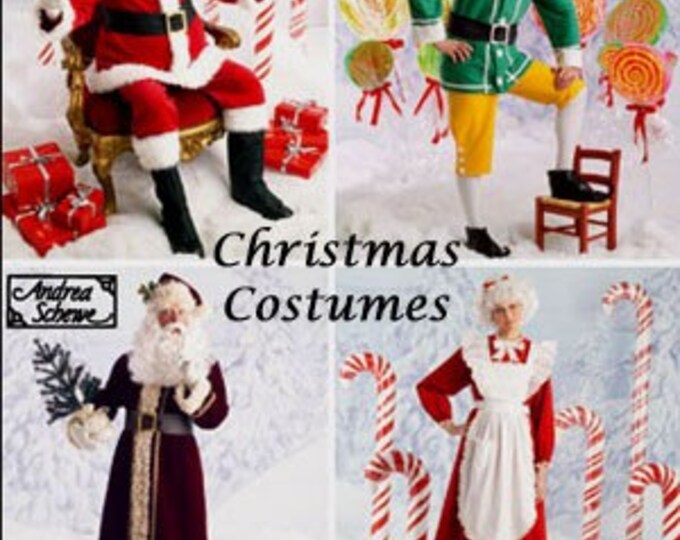SANTA CLAUS Costume Pattern - MRS CLAUS ELF FATHER TIME Costumes ...