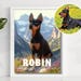 Custom Cartoon Pet Portrait | Custom Dog Cartoon Wall Art | Digital Pet ...