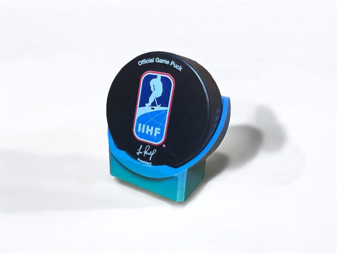 Premium Ice Hockey Puck Stand – Stylish 3D Printed Display Holder ...