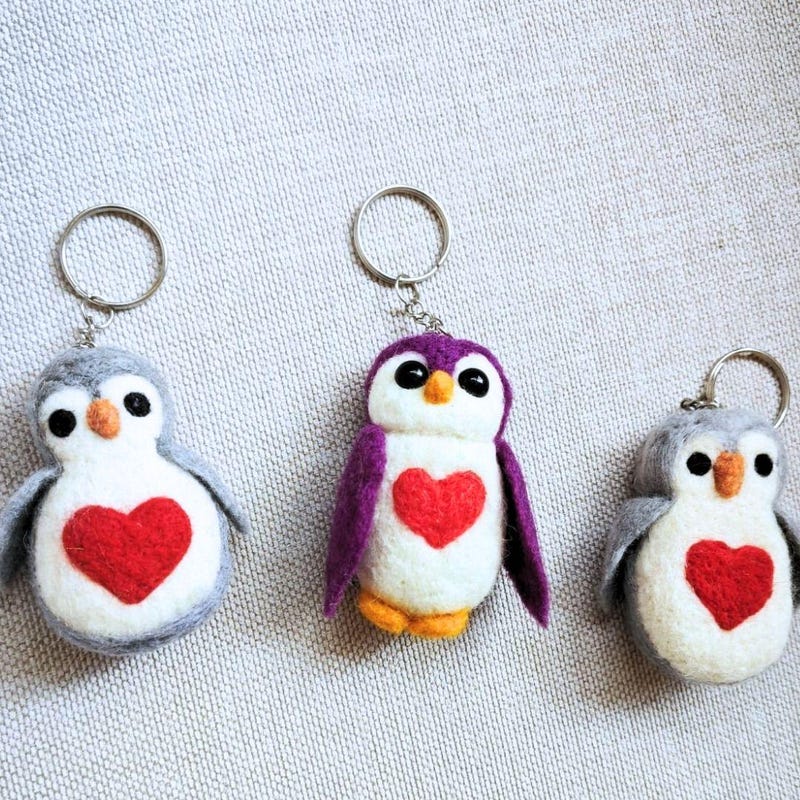 Felt Keychain - Etsy