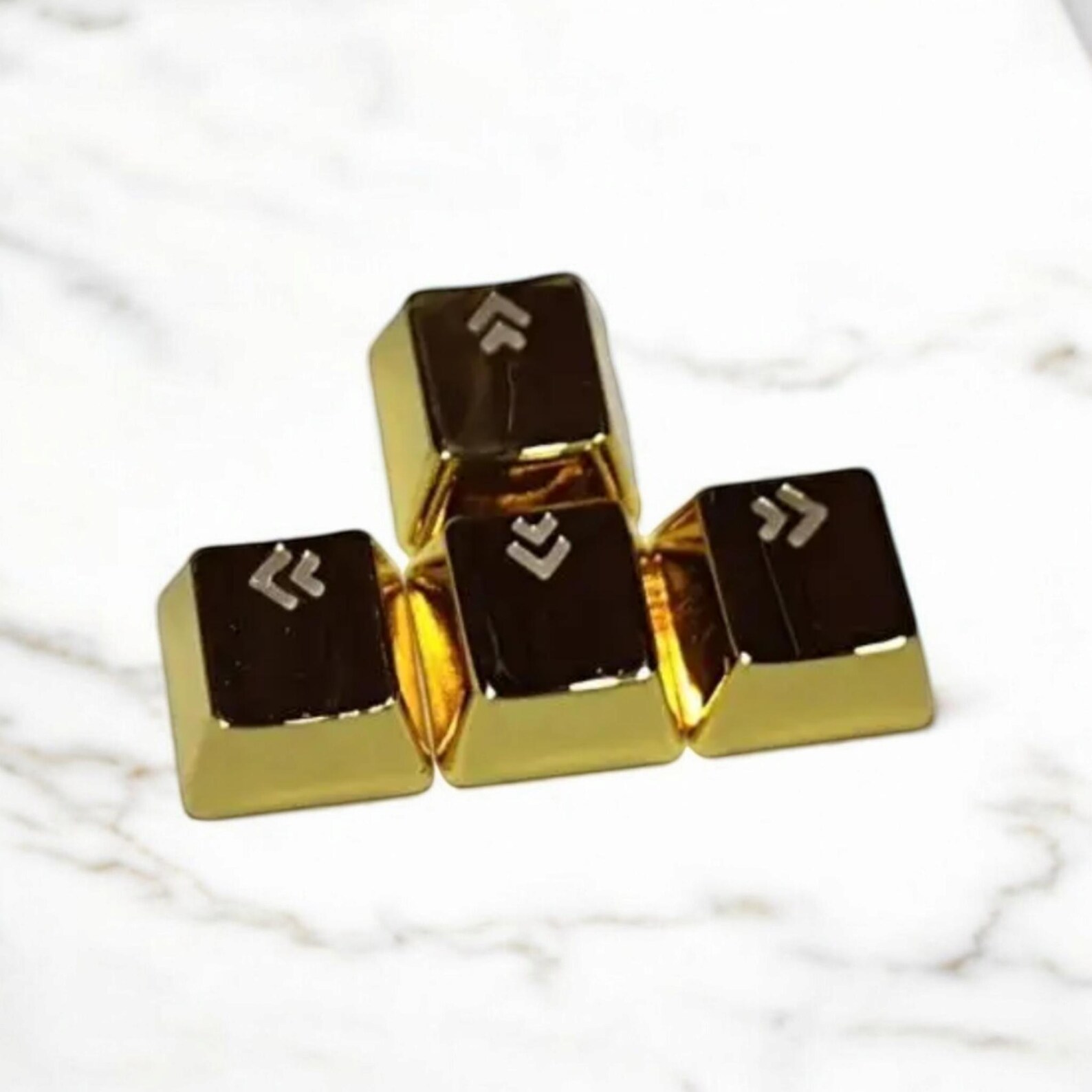 8 Golden Keyboard Keys for Games and Shooter Game Players for Luxury ...