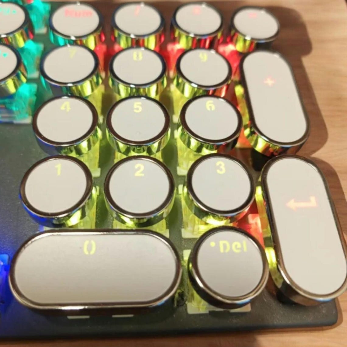 Keyboard Key Caps Set Classic Typewriter Style 104 Keycaps for Working ...