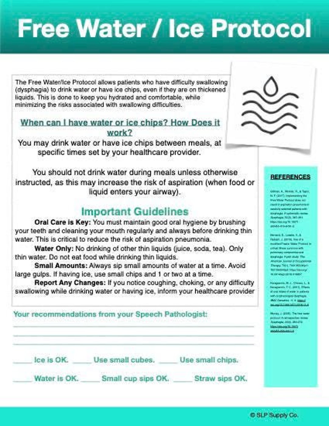 Free Water Protocol - Etsy