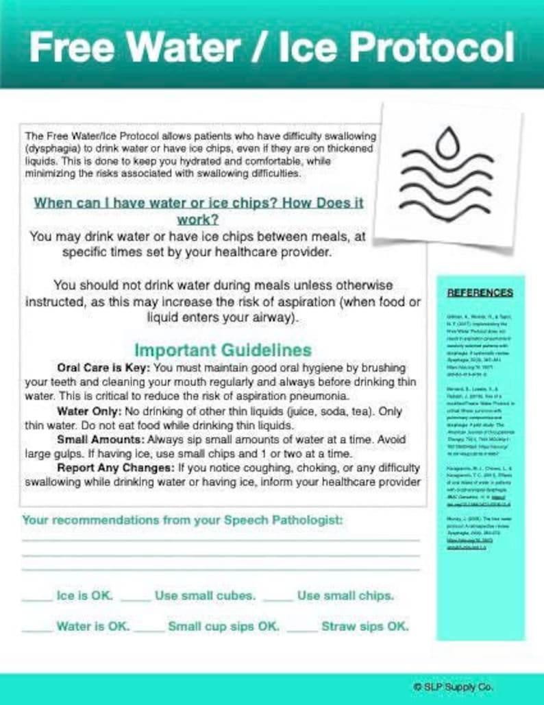 Free Water Protocol - Etsy