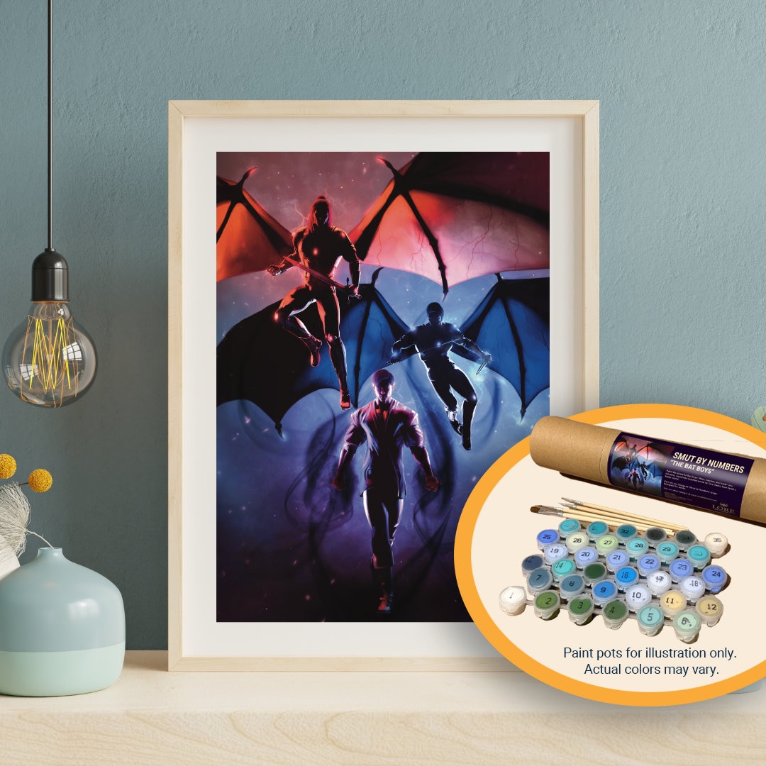 Painting by Numbers - ACOTAR Sarah J Maas Craft Kit Artwork - the Bat ...