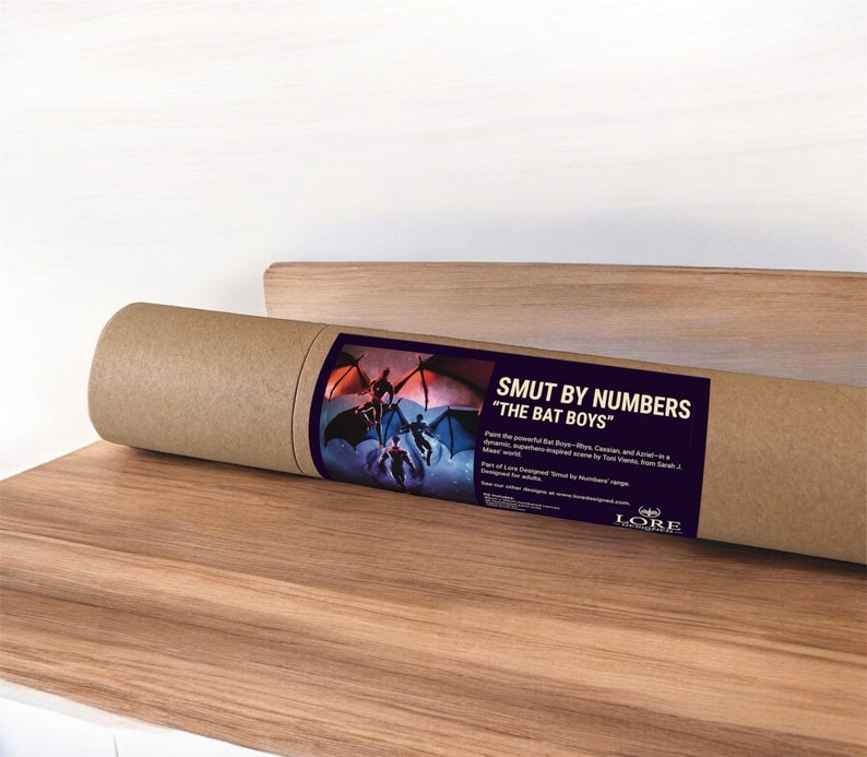 Painting by Numbers ACOTAR Craft Kit Artwork the Bat Boys, Cassian ...