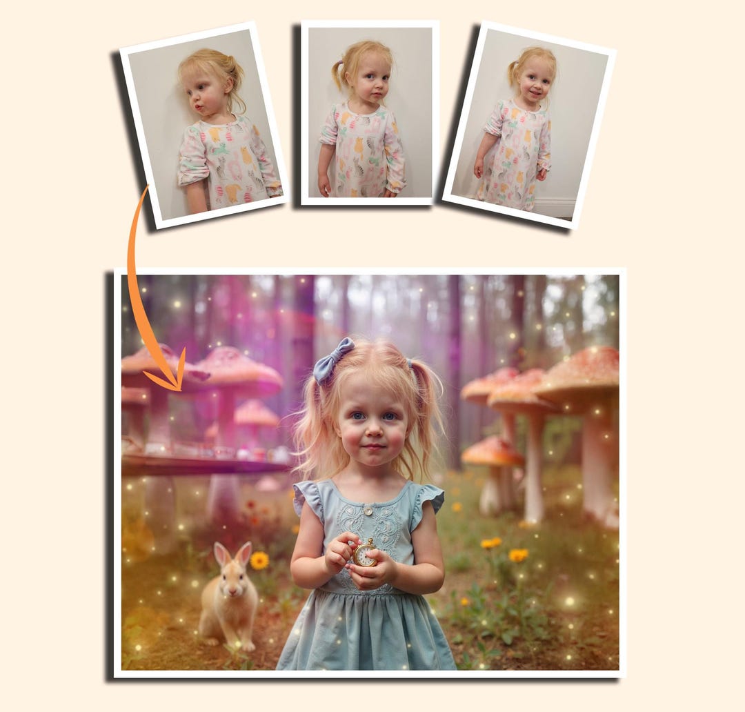 Custom Alice in Wonderland Portrait: Whimsical Fantasy Photo (digital ...