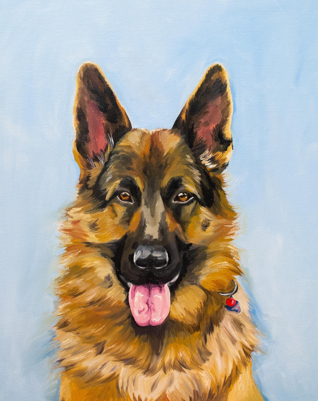 Custom Oil Painted Pet Portrait, Painted Dog & Cat Paintings ...