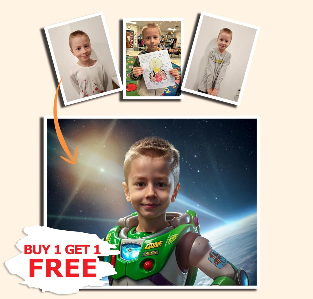 Custom Sci-fi Space Portrait | Jedi & Buzz Lightyear Digital Art ...