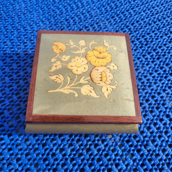 Italian Sorrento Music Box - Etsy