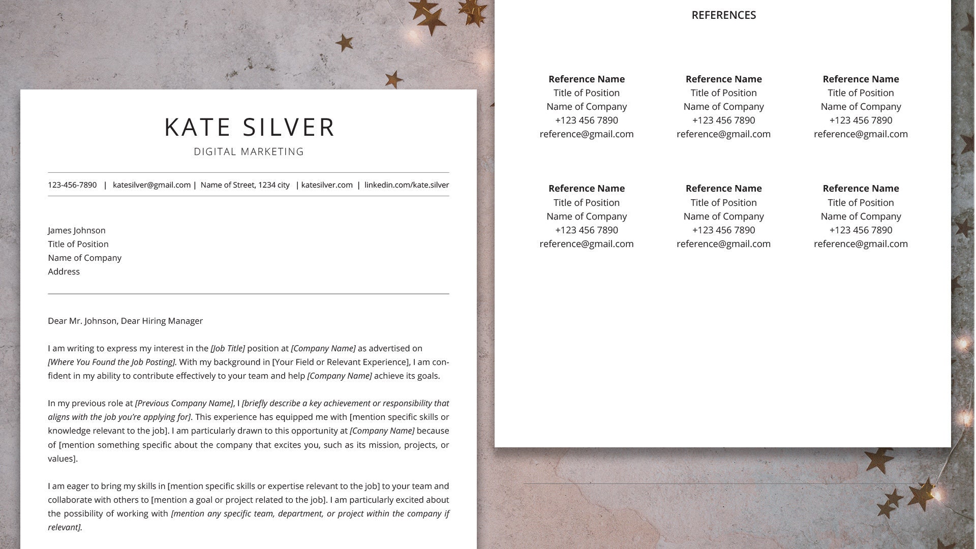 Indesign Resume Template CV - Minimalist Adobe Indesign & Illustrator ...