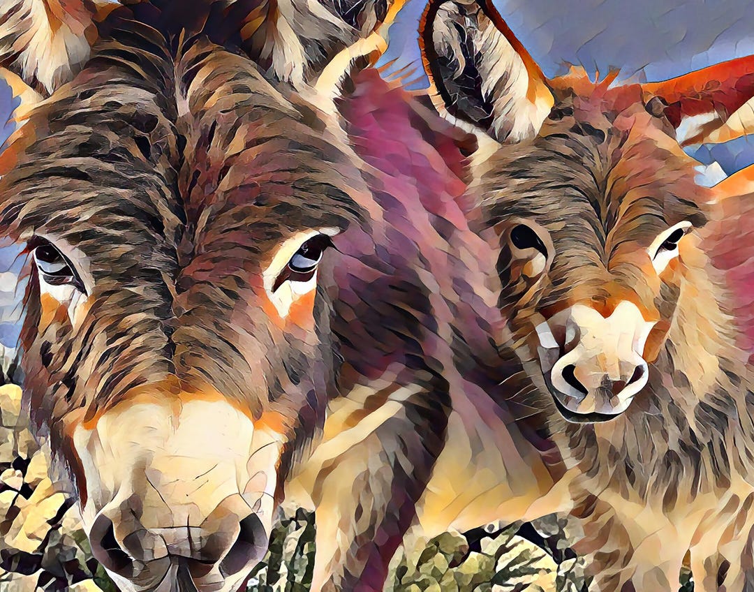 Side by Side Art Print - From an Original Painting by Theresa Poalucci With White Mat - Etsy