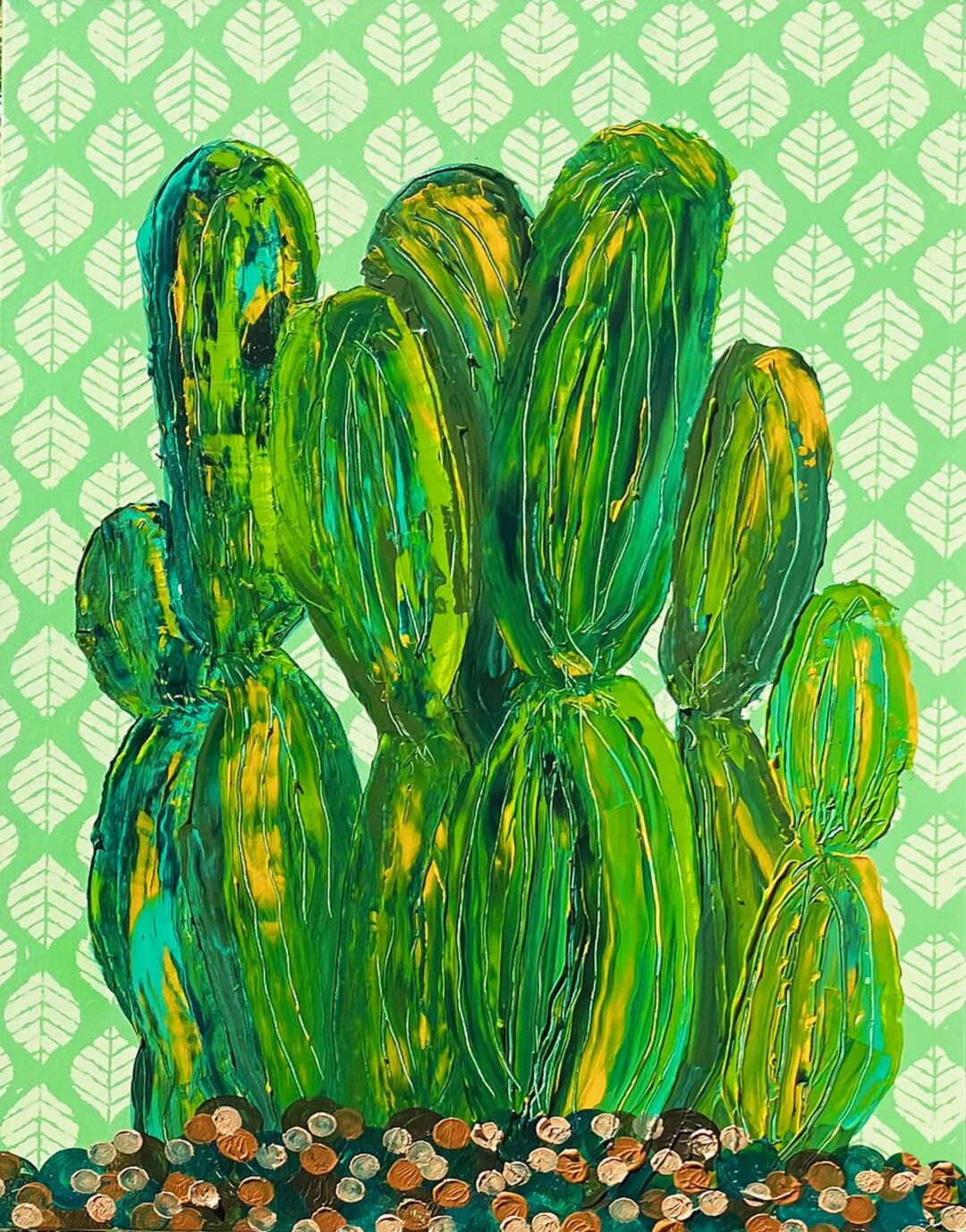 Modern Desert Chorus Art Print - From an Original Painting by Theresa ...