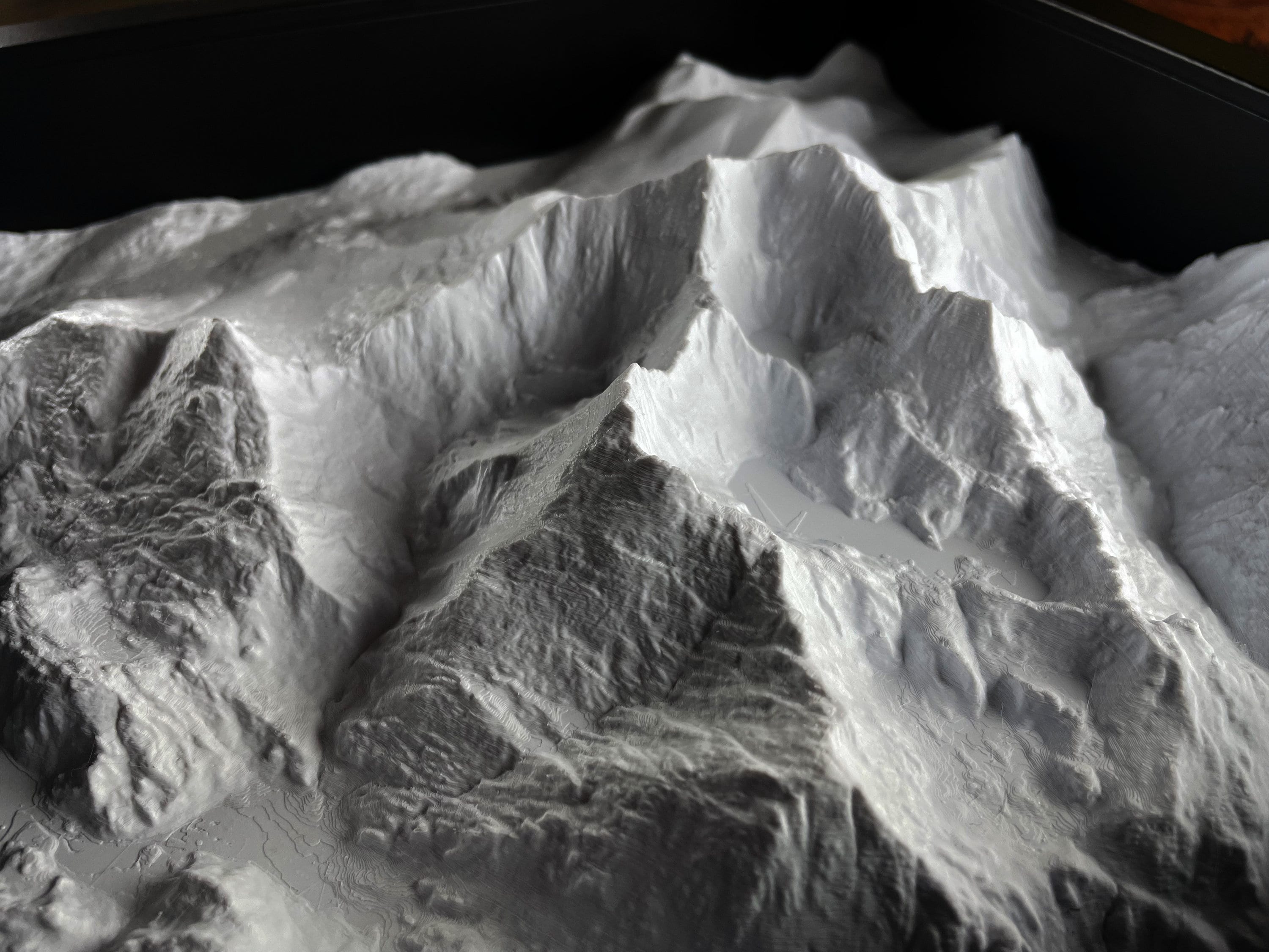 Custom 3D Printed Topographic Map – Capture Your Favourite Landscape in ...