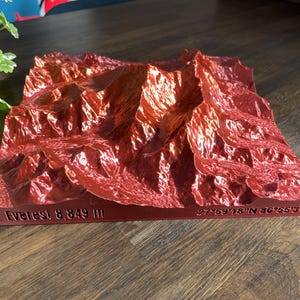 Custom 3D Printed Topographic Map – Capture Your Favourite Landscape in ...