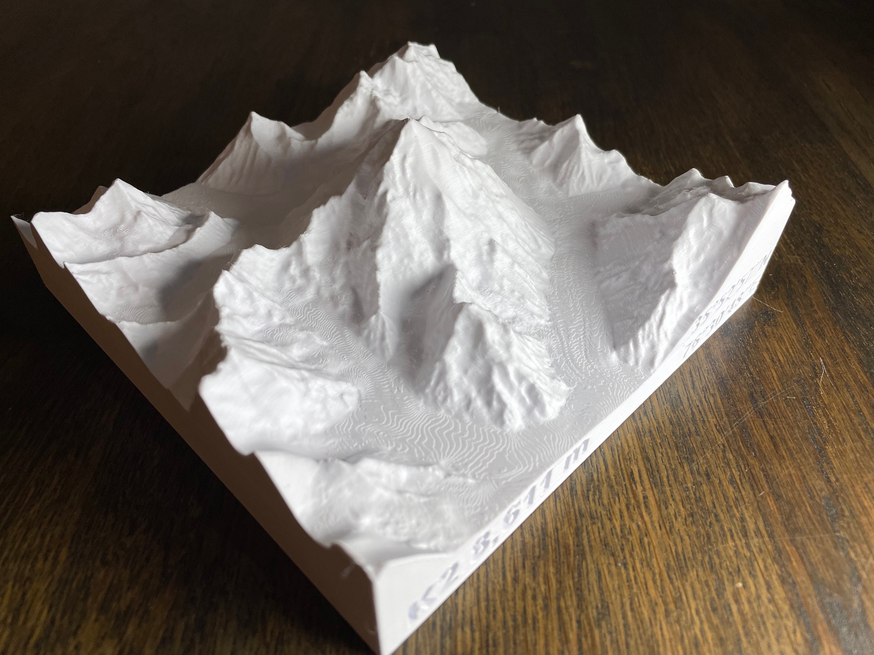 K2 3D Printed Topographic Model | Stunning Terrain Replica | Mountain ...
