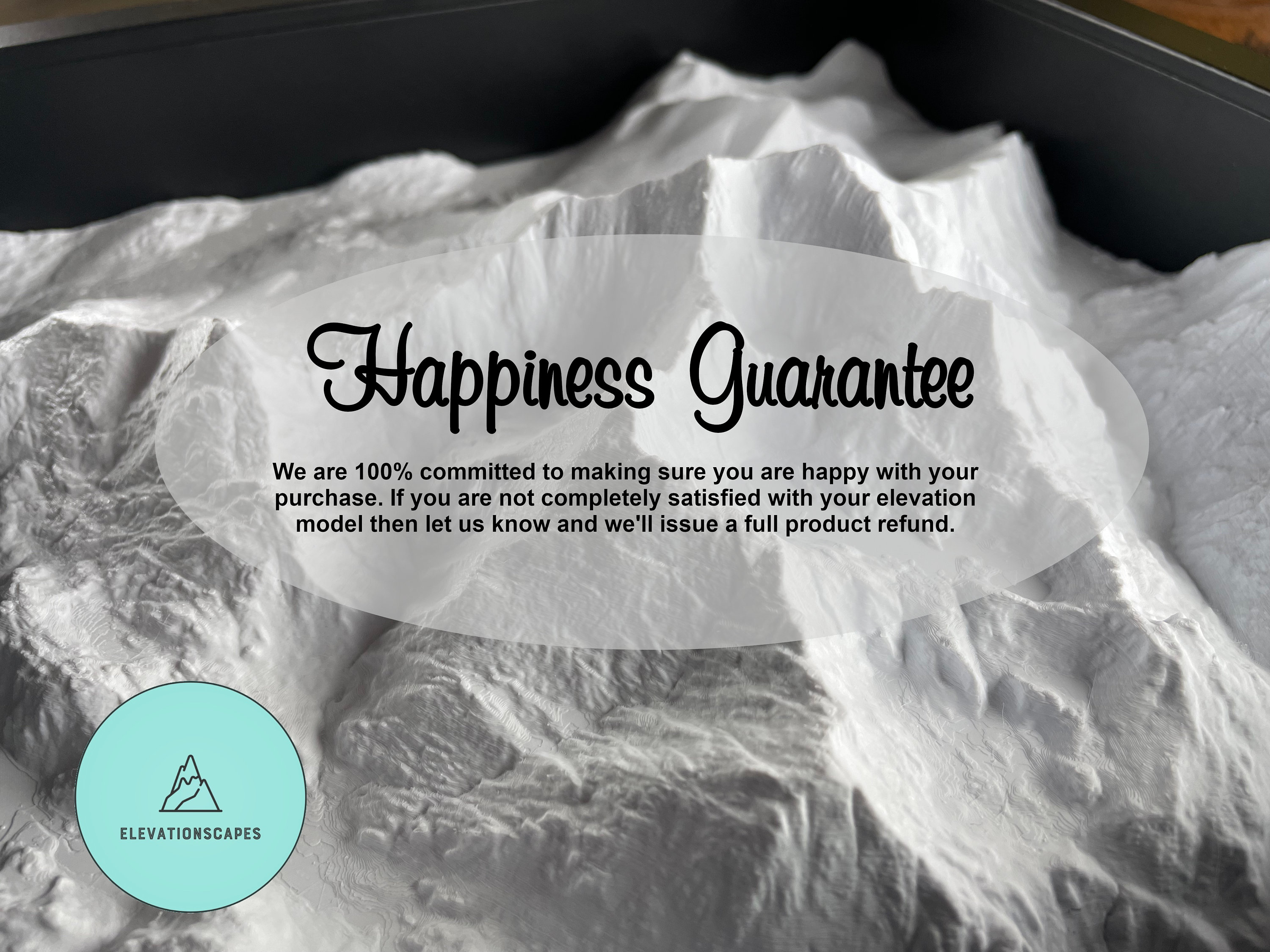 3D Printed Mount Everest Topographic Model: Mountain Home Decor - Etsy