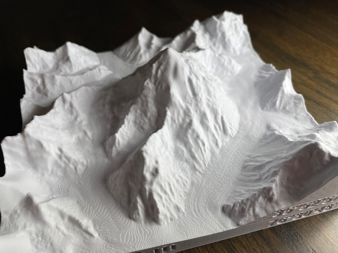 K2 3D Printed Topographic Model | Stunning Terrain Replica | Mountain ...