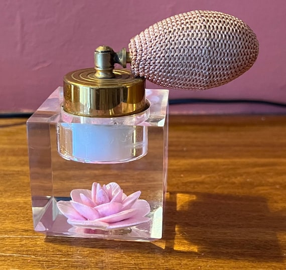 JANE ART LUCITE vintage atomizer perfume spray bottle… - Gem