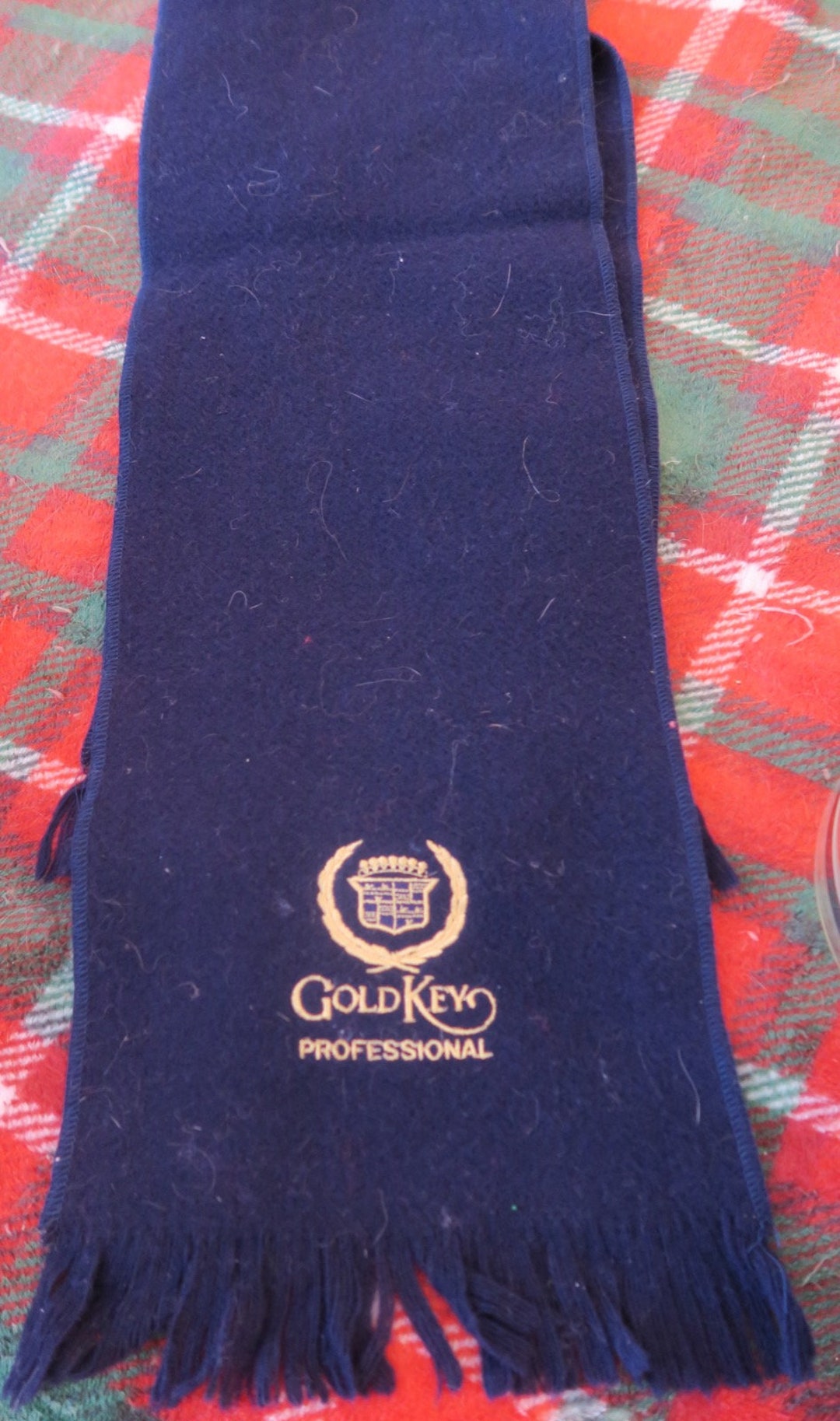 VINTAGE WOOL CADILLAC Motor Car Neck Scarf Gold Key Professional - Etsy