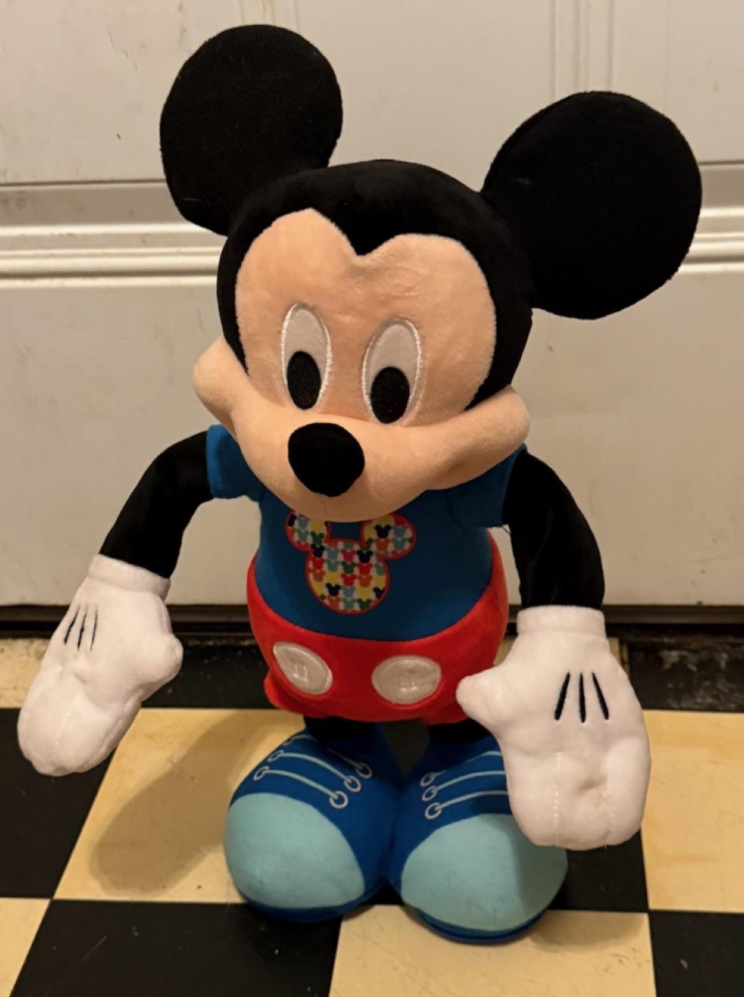 MICKEY MOUSE Dancing Toy Plush Doll DISNEY Character Ears Light up ...