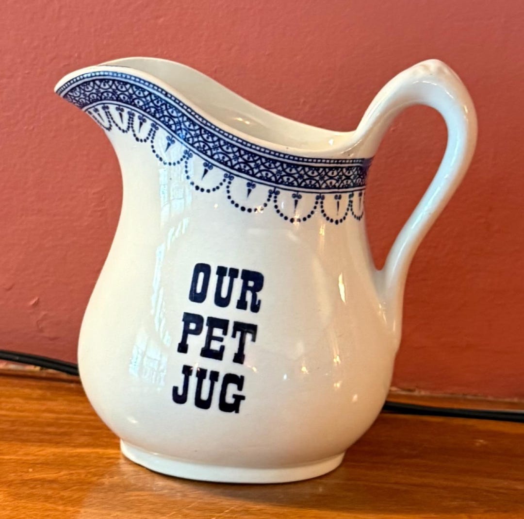 VINTAGE PET JUG for Ashes Cremation Pet Royal Crownford Ironstone ...