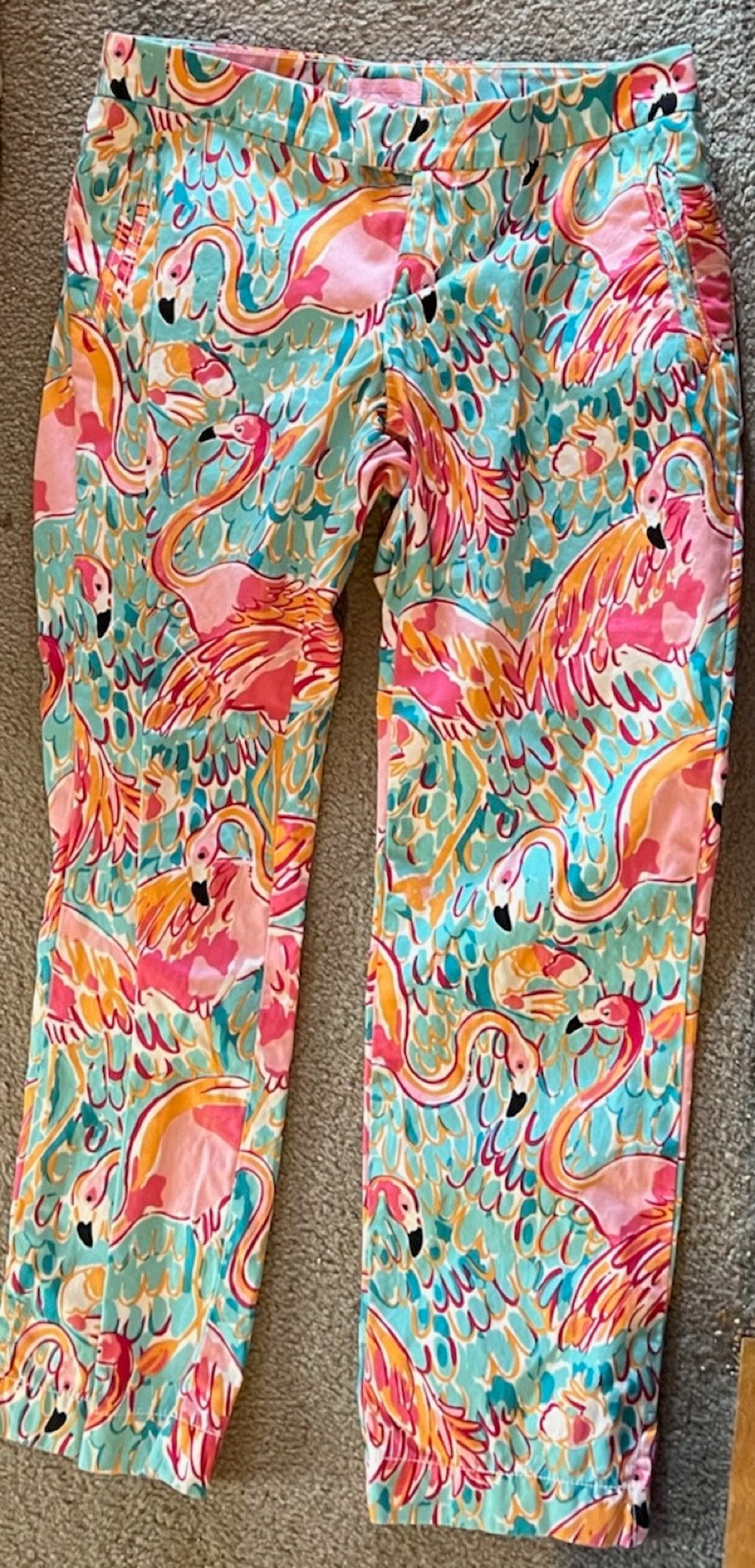 LILLY PULITZER FLAMINGO Vintage Capri Pant Short Slacks - Etsy