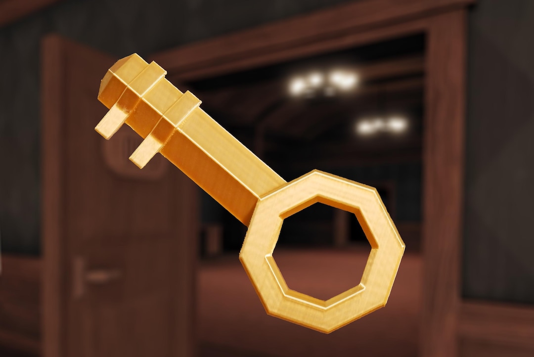 Backdoor Room Key - Roblox Doors Inspired - Pretend Play - Etsy