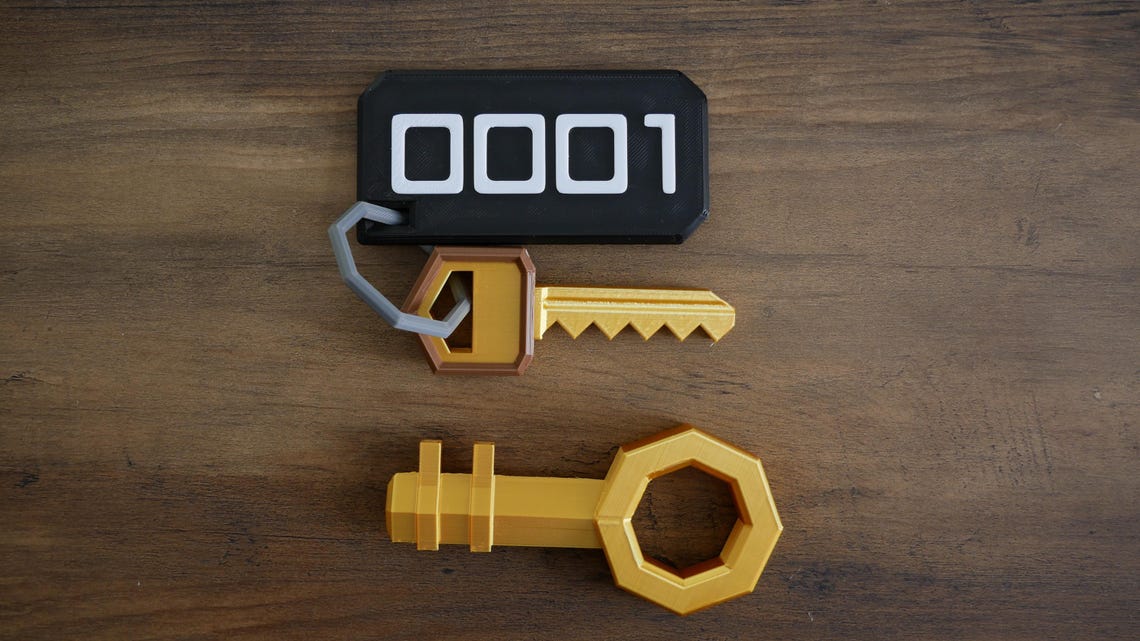 Room Key Set - Roblox Doors Inspired - Pretend Play - Etsy