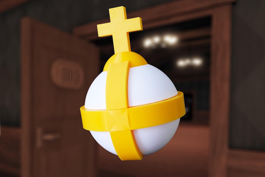 Holy Hand Grenade With Stand - Roblox Doors Inspired for Pretend Play ...