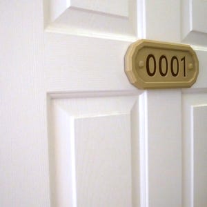 0001 Door Sign - Roblox Doors Inspired - Pretend Play - Etsy